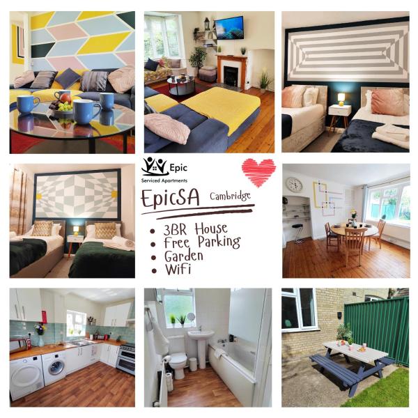 Epicsa - Corporate & Family Stay In 3 Bedroom House With Garden, Free Parking - Cambrige (UK)