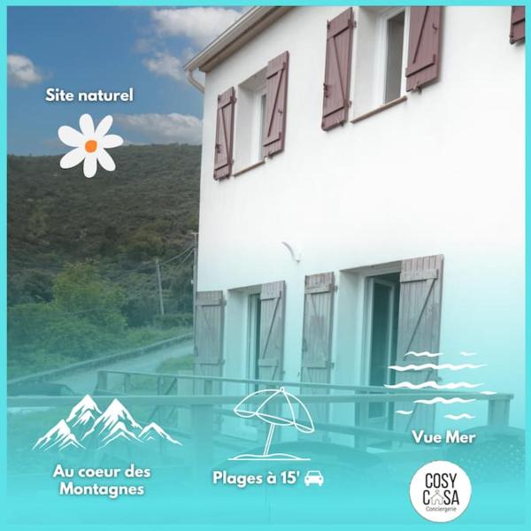 Villa A Funtanella 100m2, Paisible, Vue Mer - Sainte-Lucie de Porto-Vecchio