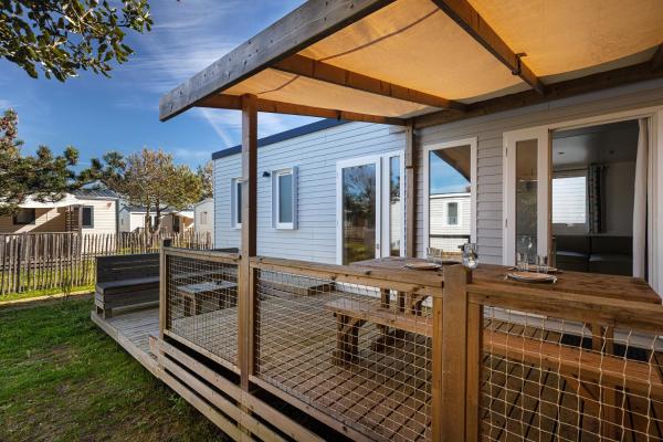 Mobil Home, Piscine Chauffée, Toboggan, Accès Plage Direct - 3 Chambres 6 Personnes - Le Croisic