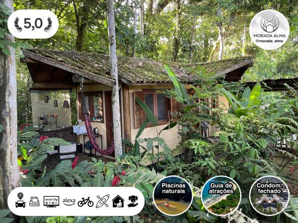 Eco Bangalô Com Rio No Quintal E Praia Na Morada Alma - Bertioga