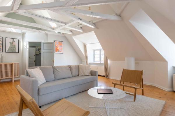 Unique Apartment W Exposed Beams Next To Tivoli - Copenhagen Central Station
