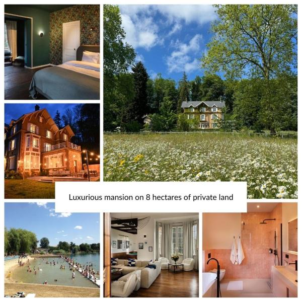 Private Oasis: Luxe 20-guest Estate, Jacuzzi, 8 Ha - Ardennes