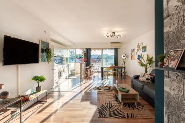A10 - 1 Bdr Heart Of Juan Les Pins 5 Min Sea - Ac & Balconies - Antibes