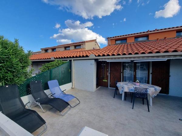 Charmante Villa T3 Avec Piscine, Terrasse Et Parking Pour 6 Personnes à Port Barcarès - Fr-1-81-619 - Torreilles