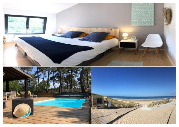 Chambre Privative, Cap Ferret - Piscine Chauffée - Villa Sylhengui - Cap Ferret