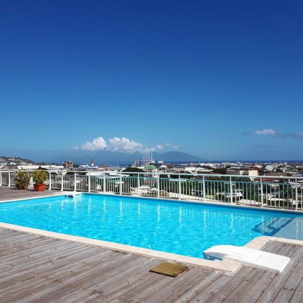 Appartement 2 Chambres Centre Papeete Piscine Vue Moorea - Tahiti