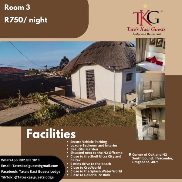 Tate's Kasi Guest Lodge - Umkomaas
