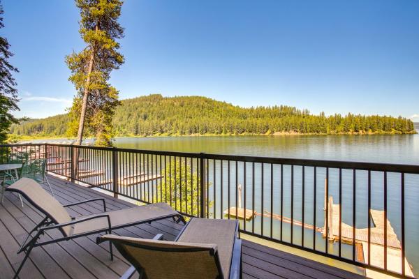 Beautiful Lake Coeur Dalene Retreat Deck And View! - Heyburn State Park, Plummer