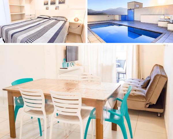 Apto Espaçoso No Itaguá | Varanda Gourmet | Ar-condicionado | Piscina Externa - Ubatuba