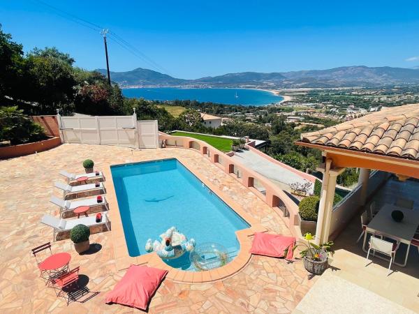 Villa Sì- Villa Indépendante 3 Chambres Avec Piscine Et Magnifique Vue Mer En Plein Centre De Porticcio - Ajaccio