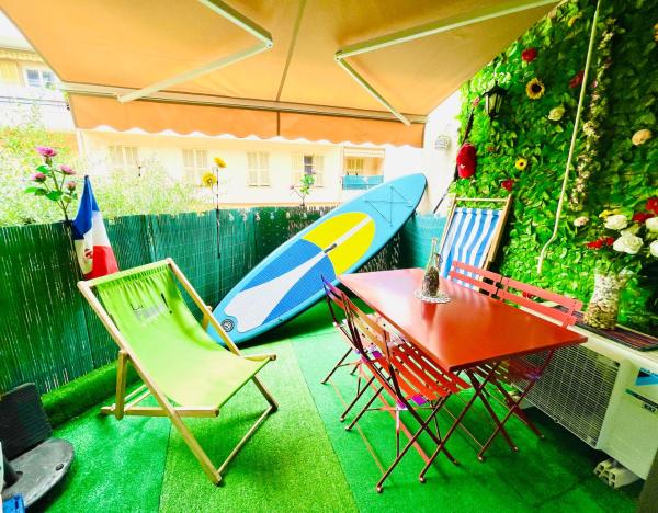 Studio City Center Beach Side Free Paddle Beautiful Terrace - Nice Côte d'Azur Airport (NCE)