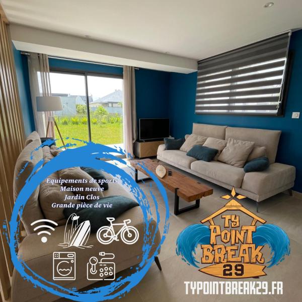 Ker Est, Surf House, Plage De Pors Carn à Pieds - Penmarch