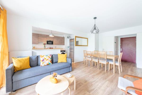 Charmant T3 Familial Pour 8, 5min Disney, 2parkings - Île-de-France