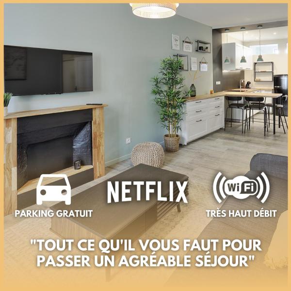 Centre-ville - Fibre - Netflix - T2 L'isac - Blain