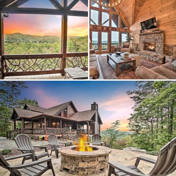 Long-range Views Game Room Fire Pit Pets - Blue Ridge, GA