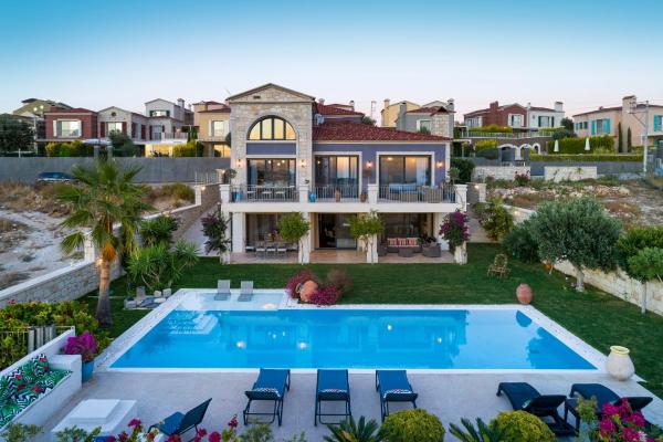 Villasunset With Sea, Chios And Sunset View - Чешме