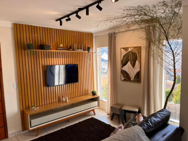 Flat Bambu - Centro - Vista Maravilhosa Com Garagem E Elevador - Poços de Caldas