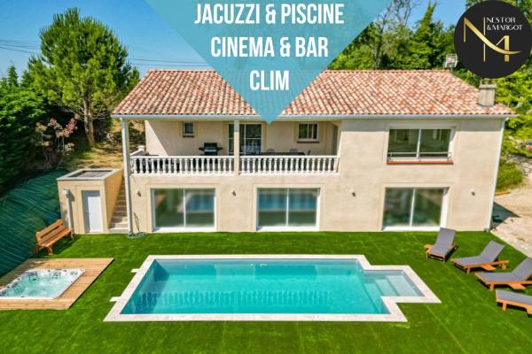 Villa Vista Valada - Piscine - Jacuzzi - Clim - Bar - Billard - Cinéma - Vue Panoramique - Auterive