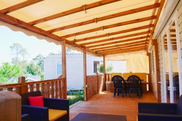 Vue Bassin Arcachon Mobil-home Top 8 Personnes By Vayny - Bassin d'Arcachon