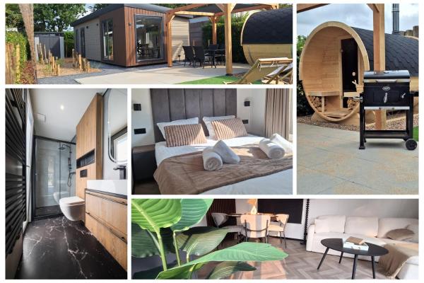 'Relax Lodge Sea' - Wellness Lodge In Zeeland - Private Sauna - Airco - Garden - Outdoor Swimming Pool - Free Wifi, Towels & Bed Linen - Goes