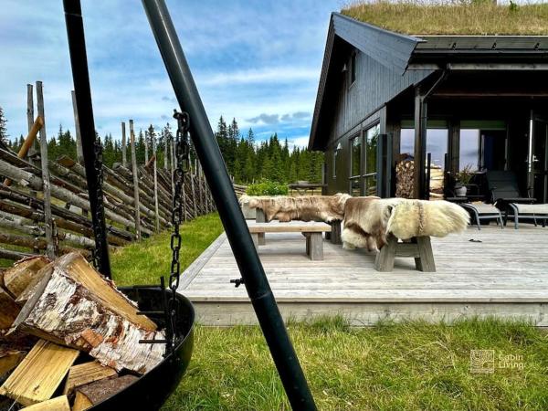 High Standard Cabin At Sjusjøen Sauna, Hot Tub & Ski Trails Right Outside - Norway