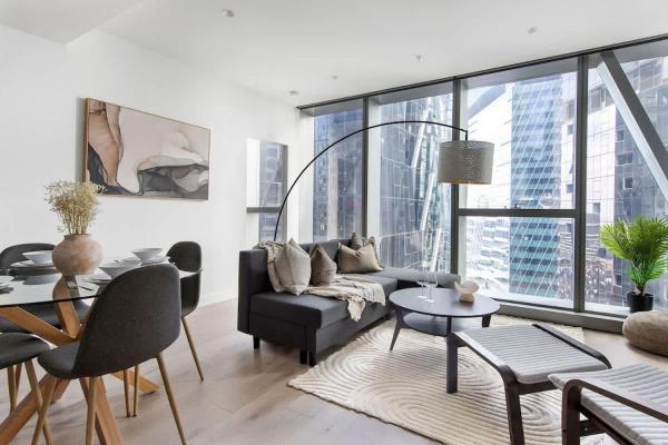 Chic 2br Apt Opposite Southern Cross City Views - St Kilda