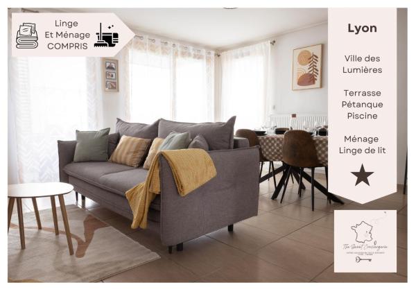 Appartement Le Joliot Curie 4-6 Pers à Lyon - Eurexpo - Ldlc Arena - Groupama Stadium - Eurexpo - 15mn Lyon - Lyon
