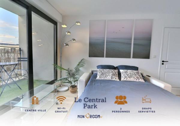 Central Park - Studio Calme - Balcon - Mon Groom - Troyes
