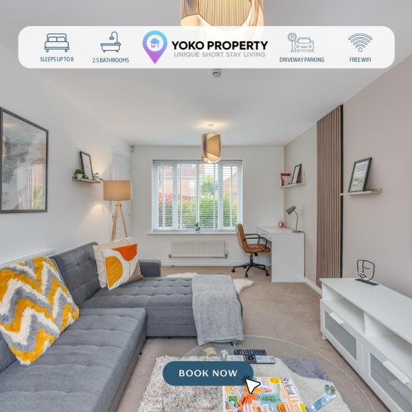 Oakbridge House - 6 Mins Drive To Cmk - Free Parking, Fast Wifi, Smart Tvs With Sky And Netflix By Yoko Property - Milton Keynes