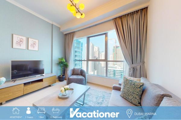Vacationer Holiday Homes I Elegant 1 Bed L Stunning Marina View - Dubai Marina