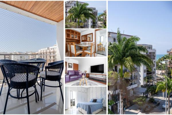 3qts A 200m Da Praia Do Forte Com Garagem, Varandas E Wi-fi - Cabo Frio