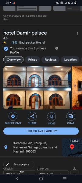 Dameer Palace - Srinagar