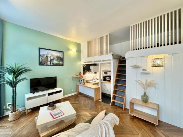Le Noir Bois Et Blanc - Studio - Wifi - Centre Ville - Entrée Autonome - Quimper