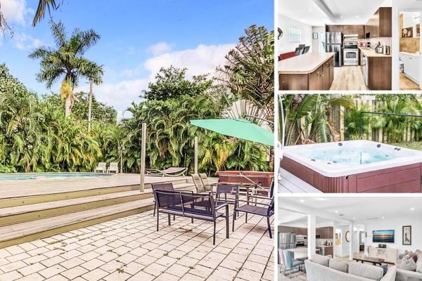 Cozy 3 - 2, Heated Pool & Jacuzzi, 10 Min Beach And Las Olas - Fort Lauderdale