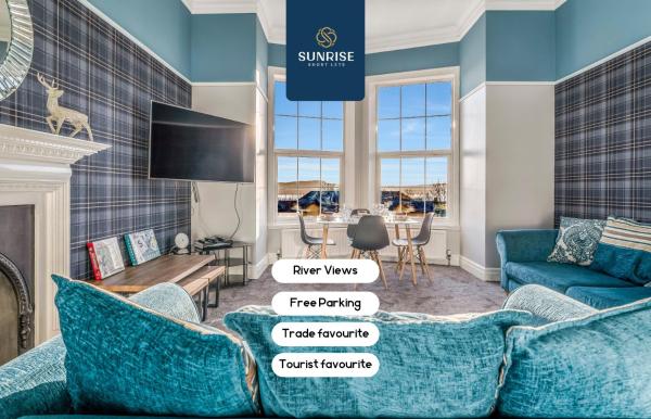 Scots-corner, Family Home, 2 Rooms, 4 Single Beds, Easy Access Ring-road Location, Parking, Wifi, Sleeps 4, Fully Equipped, Brilliant Location, Beautiful River Views - Long Stays, Invoice And Reduced Price Are Only Via Sunrise Short Lets Dundee - Dundee
