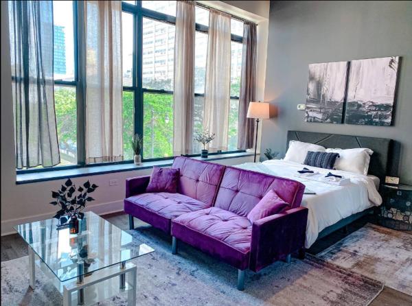 Mccormick Place Beautiful Studio Suite With Optional Parking And Gym Access Sleeps 4 Near Soldier Field And Downtown Chicago - Tri-Taylor - Chicago