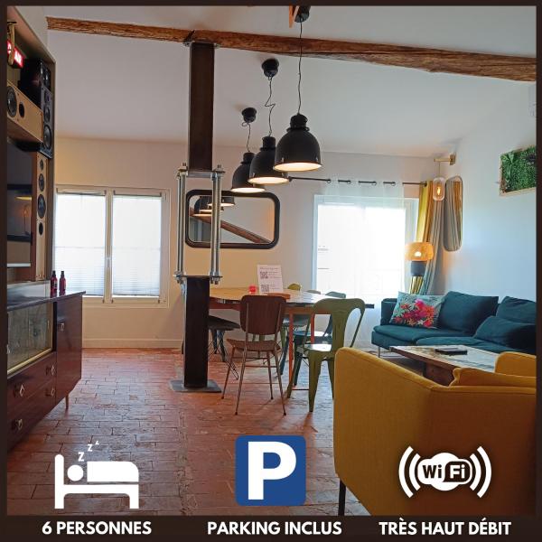 Loft Central Spacieux - Parking Inclus - Manosque