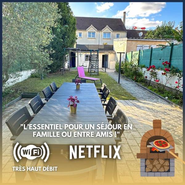 Le Pavillon - Parking - Jardin - Four à Pizza - Val-d'Oise