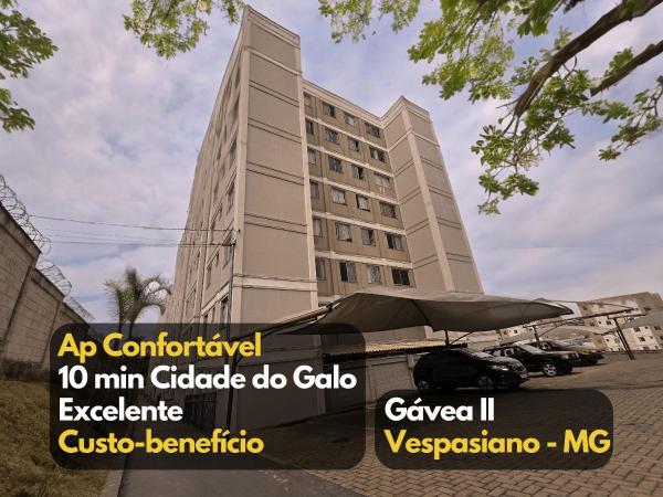 Apartamento 2 Quartos à 10 Min Da Cidade Do Galo - Santa Luzia