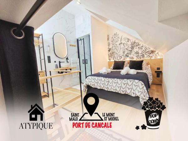 Mrodbnb - Maison Neuve - 25m Plage & Resto - Ciné - Cheminée - Popcorn - Cancale