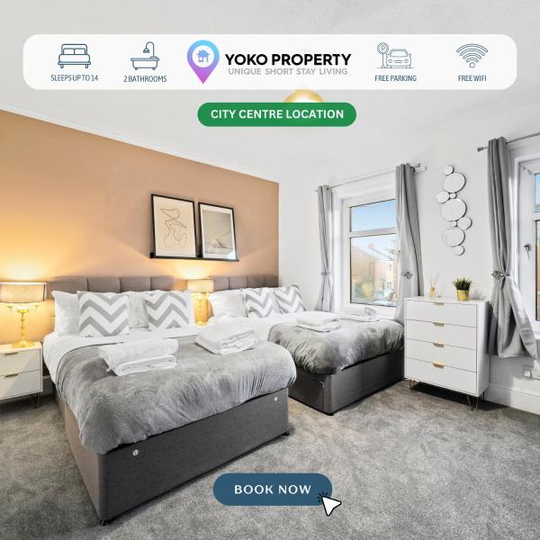 5 Bedroom House With Free Parking, Garden, Super Fast Wifi, Smart Tvs With Virgin Tv And Netflix By Yoko Property - Bedfordshire