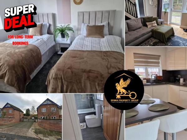 Charming 3 Bedroom Apartment In Wythenshawe Convenient For Manchester Airport And City Centre Free Parking - Knutsford