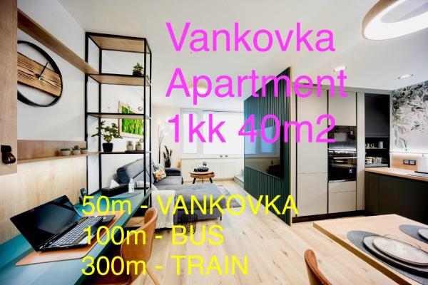 Dh Vankovka Design 1kk Apartment - 1 Min Vankovka, Bus, Train - Netflix, Smarttv, Free Nespresso, Free Parking - Brno