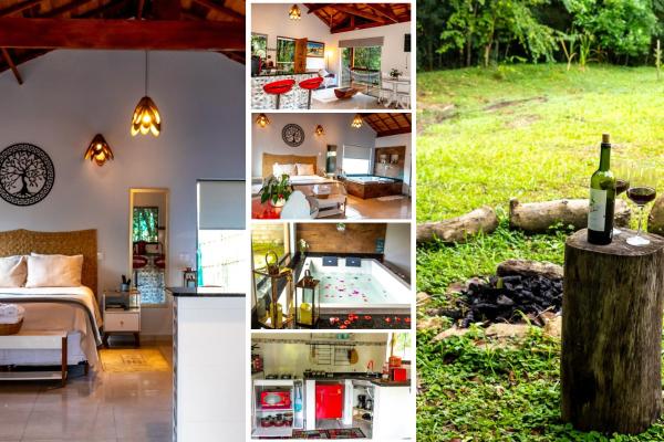 Chalé Canto Do Galo 1 - Hidro Da Jacuzzi, Lareira Ecológica, Cozinha Completa, Wi-fi 80mbps, Próximo A Comércio Local E Relaxando Ao Som Do Riacho - Minas Gerais (estado)