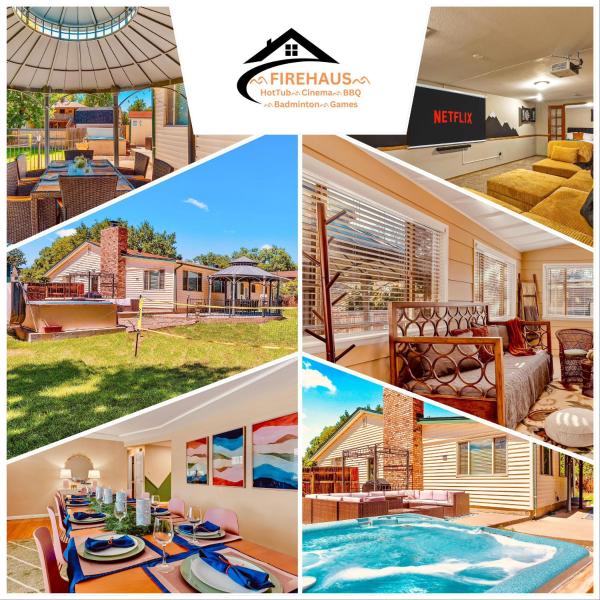 ᨒFirehausᨒhottubᨒcinemaᨒbbqᨒbadmintonᨒgames - Arvada, CO