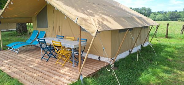 Tente Lodge Safari - La Plage Autet - Haute-Saône