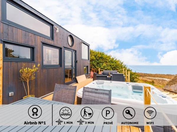 Jacuzzi Tiny-house Face Mer Evasion Sur La Falaise - Bretagne