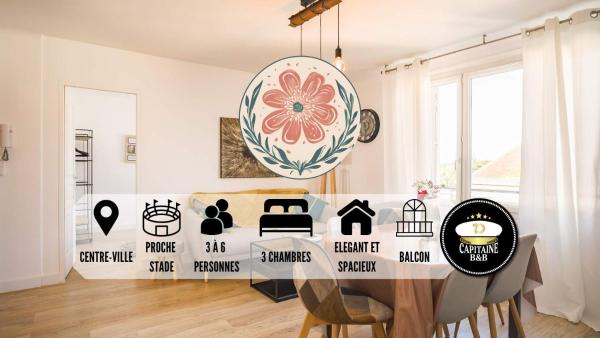 Le May Flower - 3 Chambres - Proche Centre-ville - Troyes