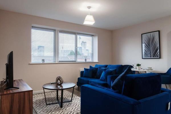 1 Bed Media City Flat Free Parking - Salford