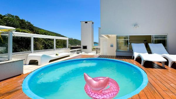 Cobertura Com Piscina Na Praia De Bombas - Bom003 - Porto Belo